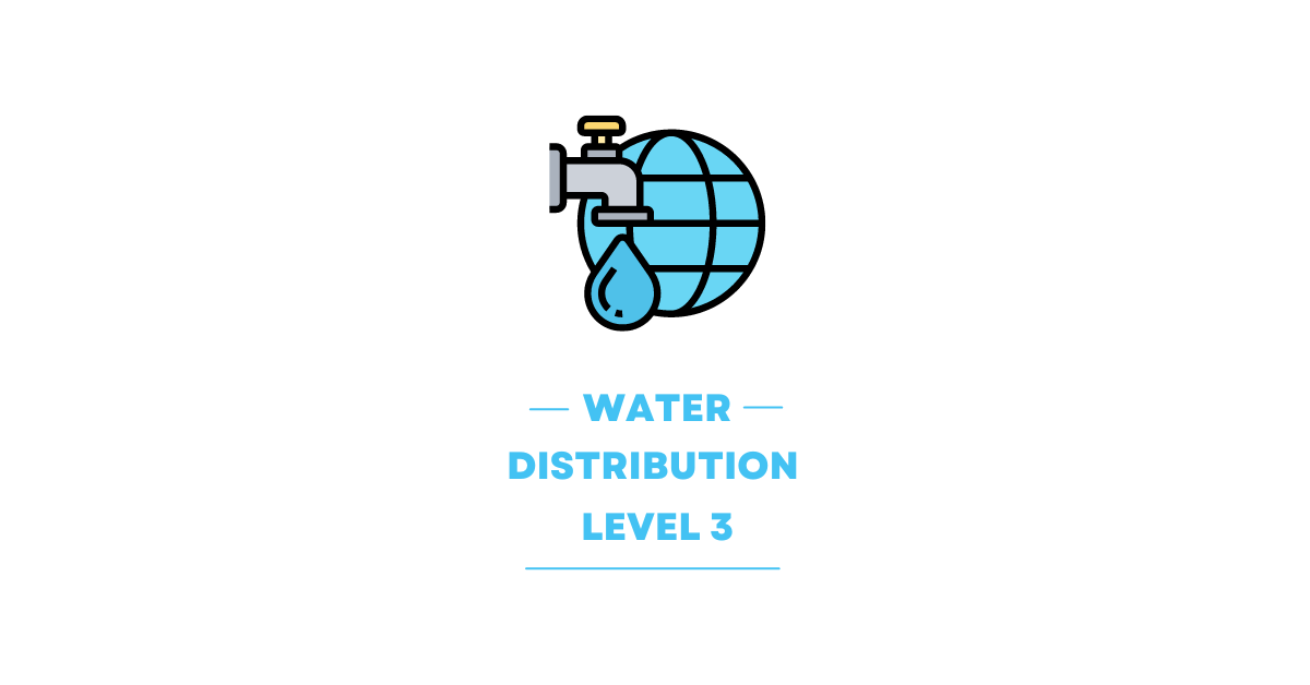 Water Distribution Level 3 Multiple Choice Exam Practice Questions ...